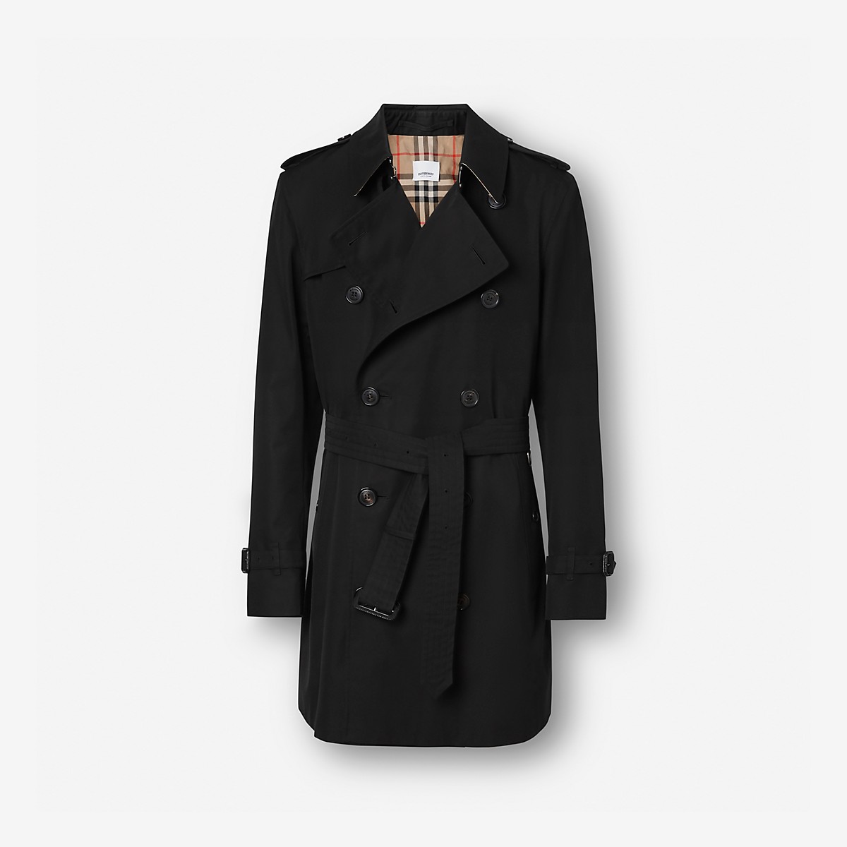 Burberry The Short Wimbledon Trench Coat - Black | Editorialist