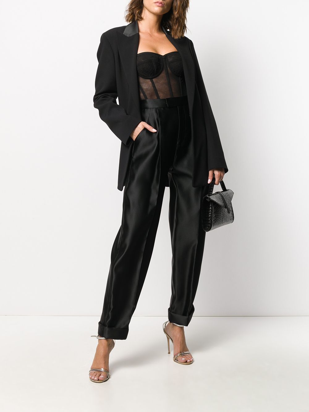 TOM FORD TOM FORD High-Waisted Silk Trousers