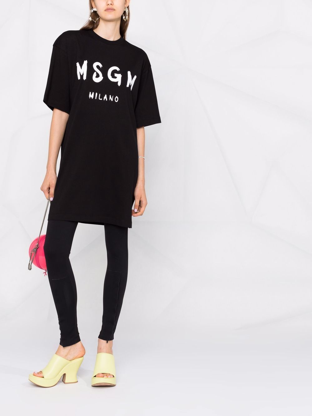 MSGM MSGM Logo-Printed T-Shirt Dress