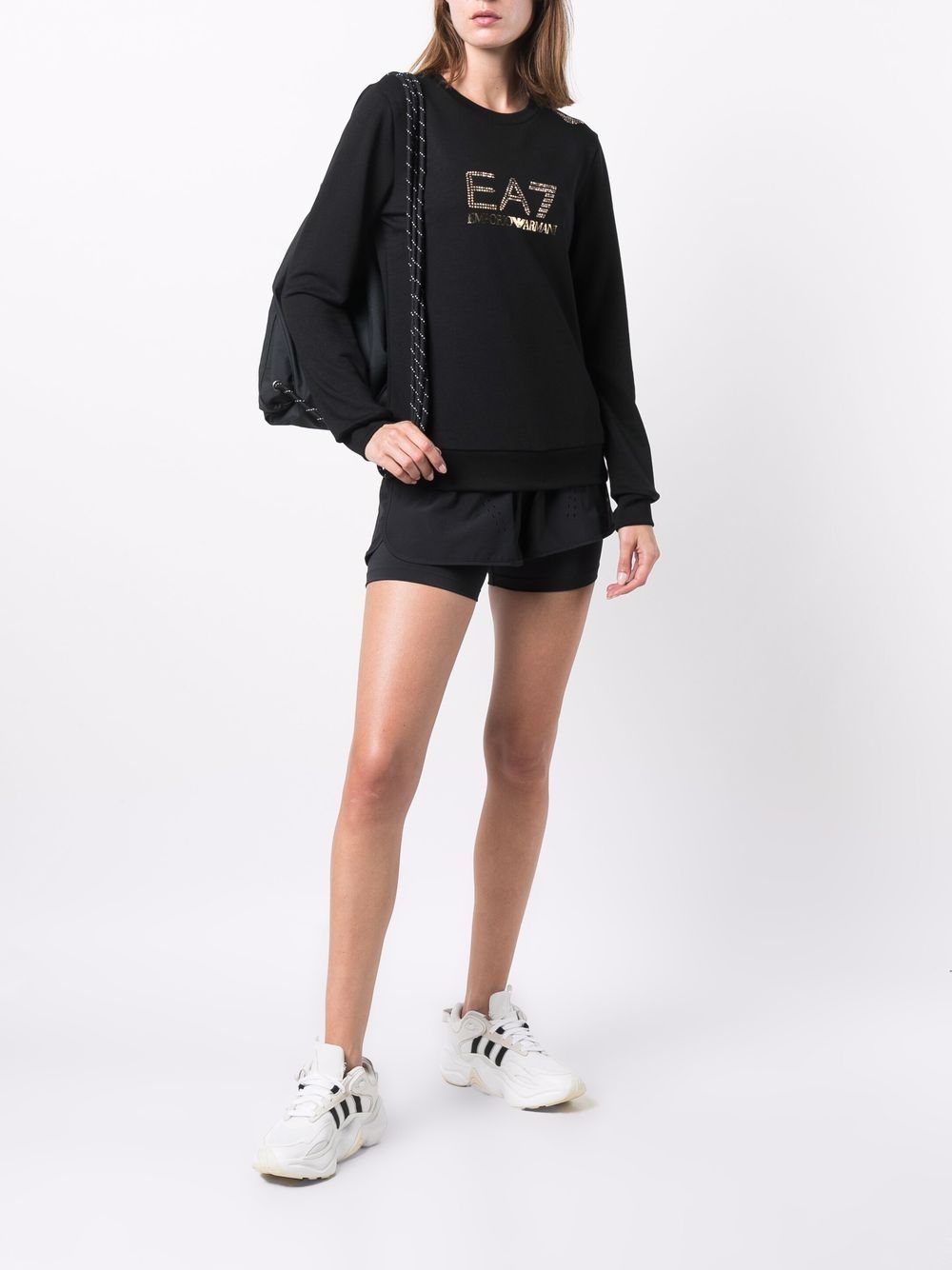 EA7 EA7 Emporio Armani Stud-Detail Long-Sleeved T-Shirt