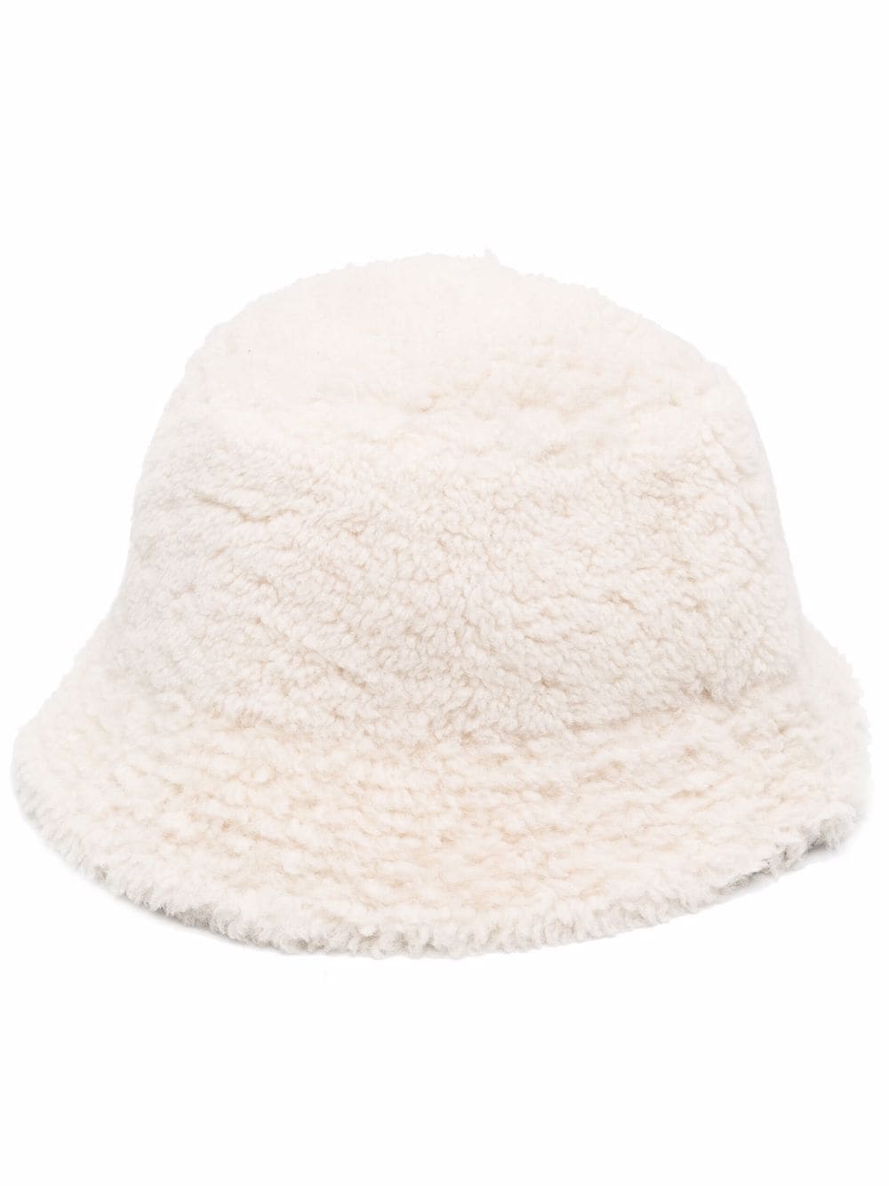 Yves Salomon Shearling Bucket Hat - White | Editorialist display picture 2