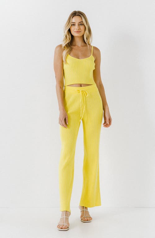 ENDLESS ROSE Endless Rose Rib Knit Crop Camisole