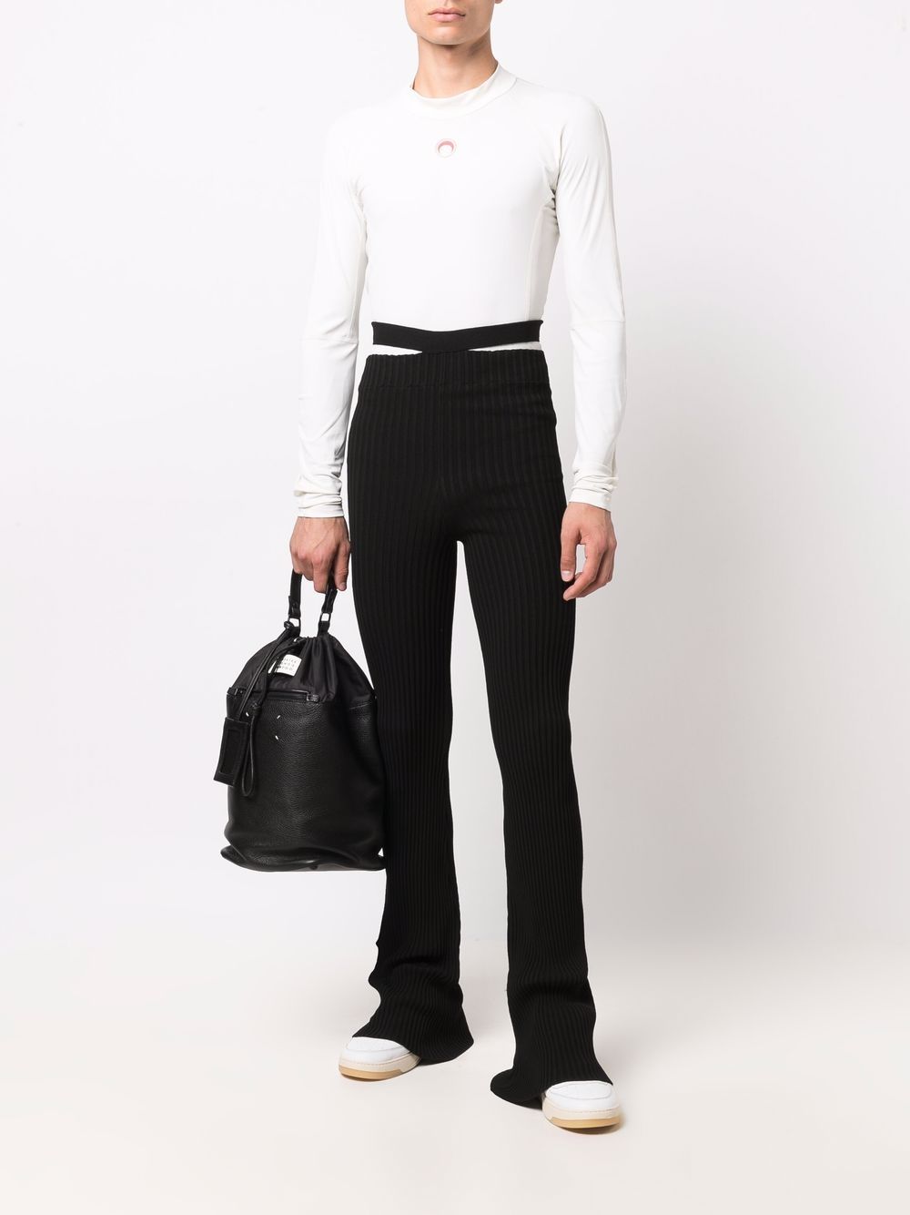 ANDREADAMO ANDREĀDAMO High-Waisted Flared Pants