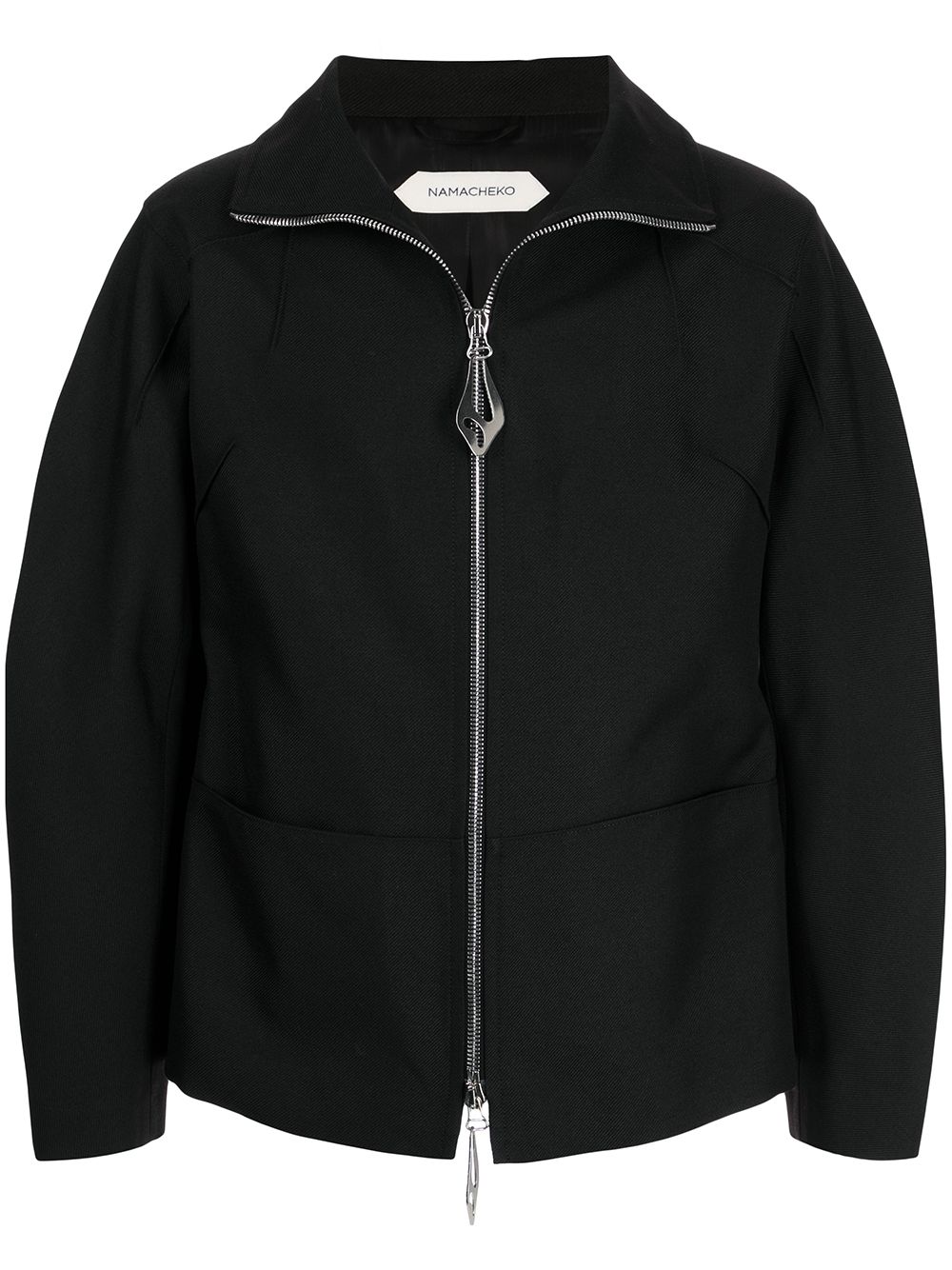 Namacheko Zipped Bomber Jacket In Black - 43% Off | Editorialist