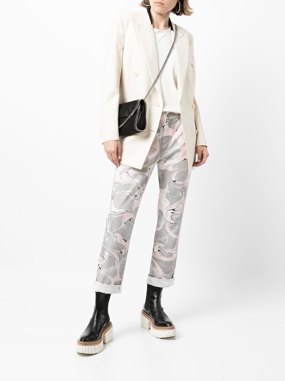 STELLA MCCARTNEY Stella McCartney High-Rise Abstract Print Jeans