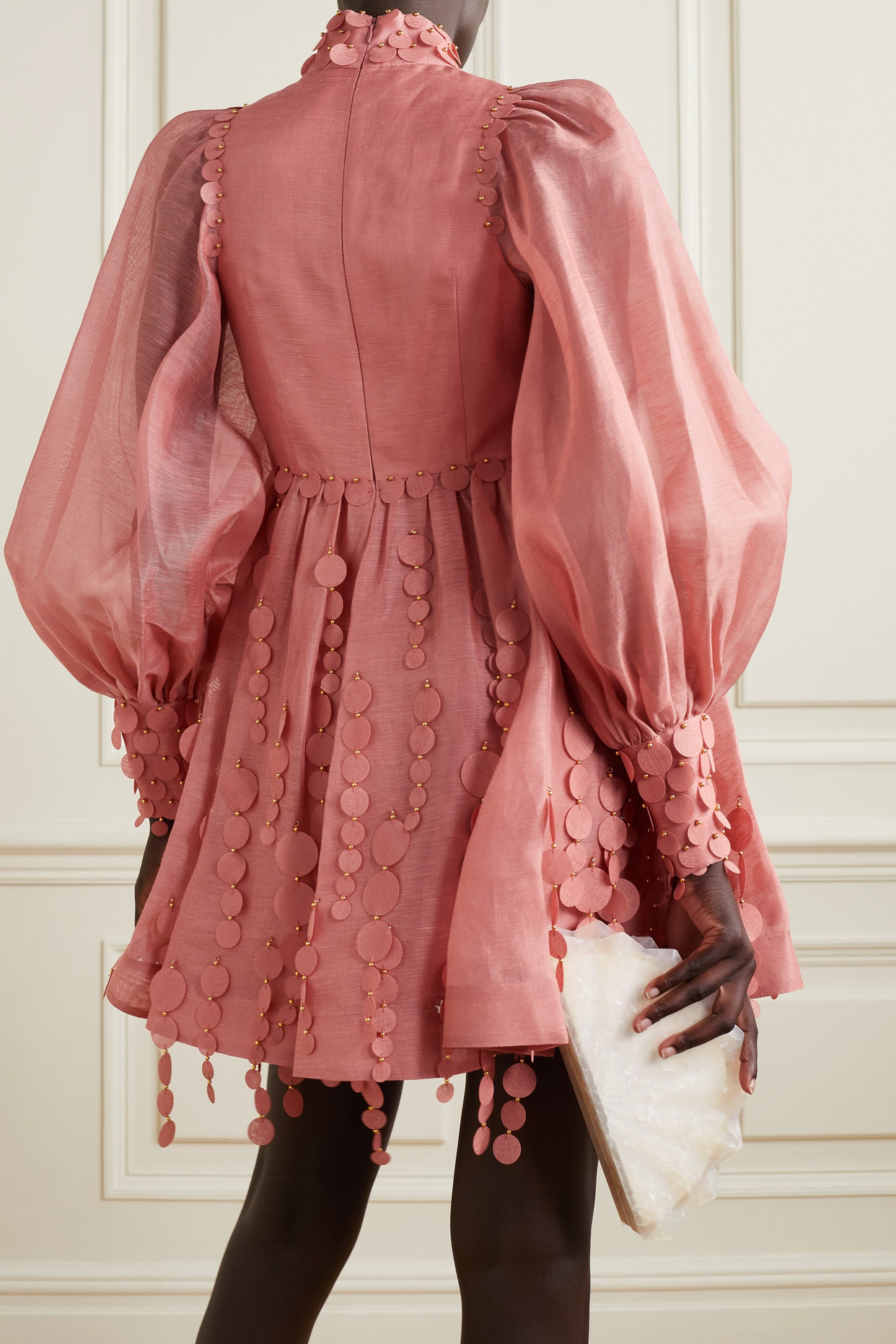 zimmermann concert linen mini dress Concert linen mini dress Zimmermann Gold size 0 0-5 in Linen