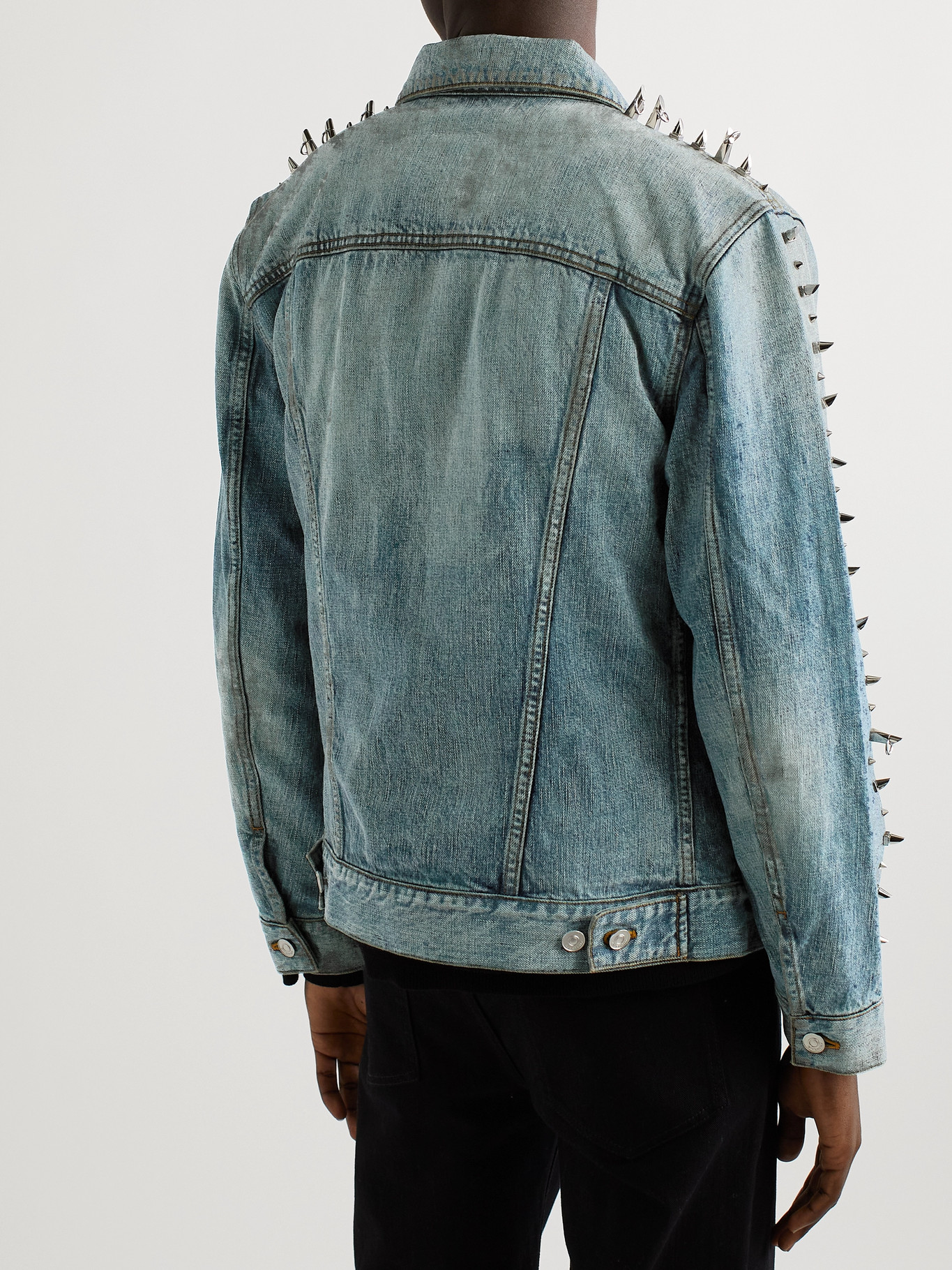 Givenchy Studded Denim Jacket In Blue - 50% Off | Editorialist