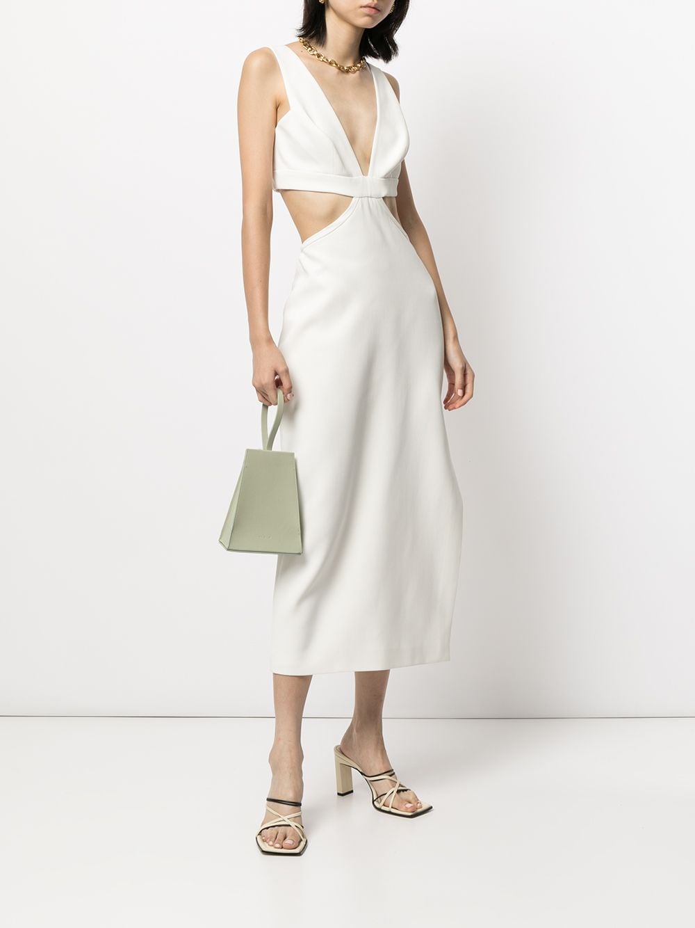manning cartell forbidden fruit midi dress Manning Cartell Forbidden Fruit Cut-Out Midi Dress In White - 40% Off