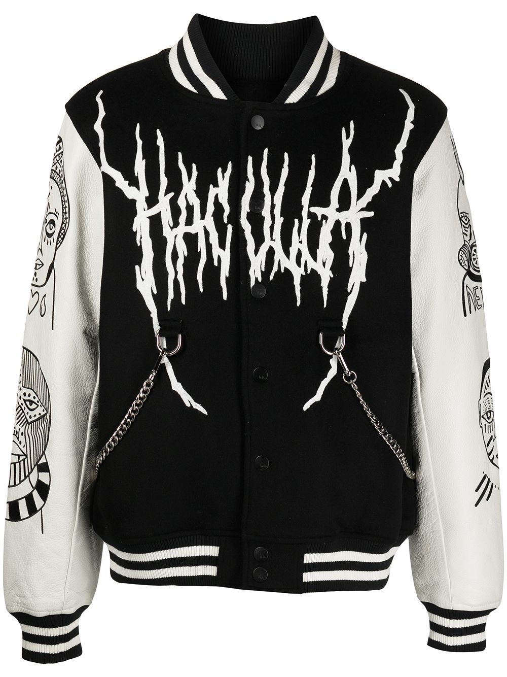 HACULLA. Haculla Leather-Sleeve Varsity Jacket