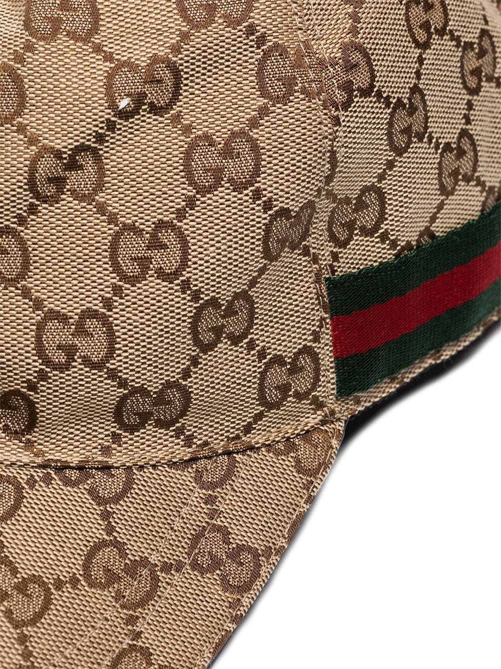 Gucci Gg Supreme Web Baseball Hat - Brown | Editorialist display picture 1