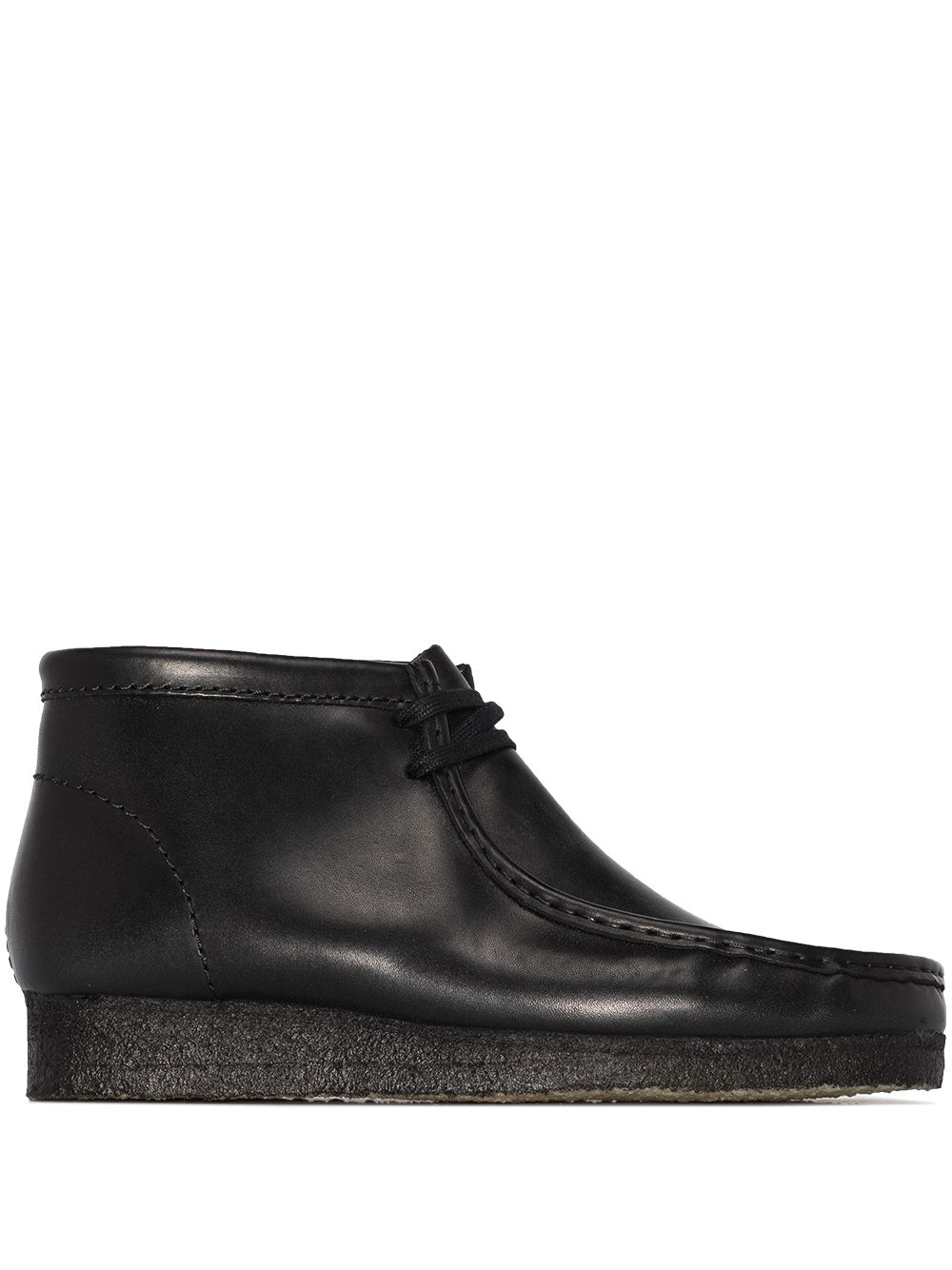 Sacai X Clarks Hybrid Wallabee Leather Boots - Black | Editorialist