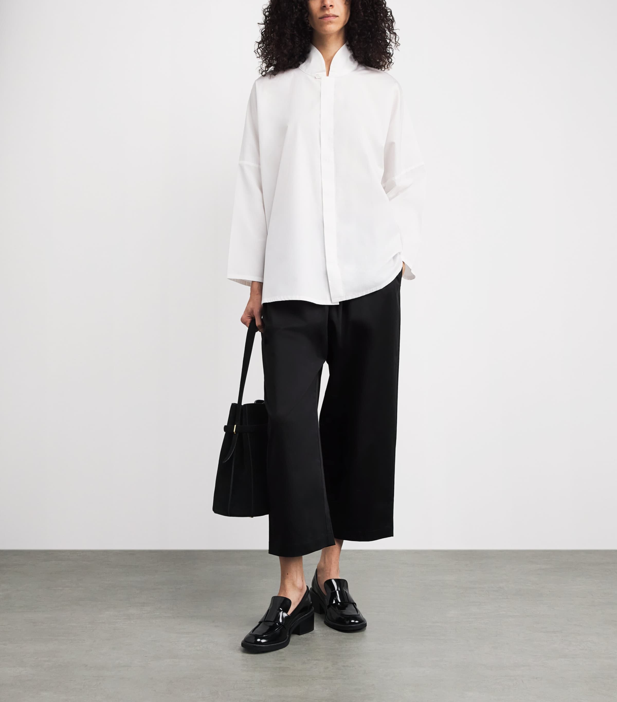 ESKANDAR Cropped Japanese Trousers