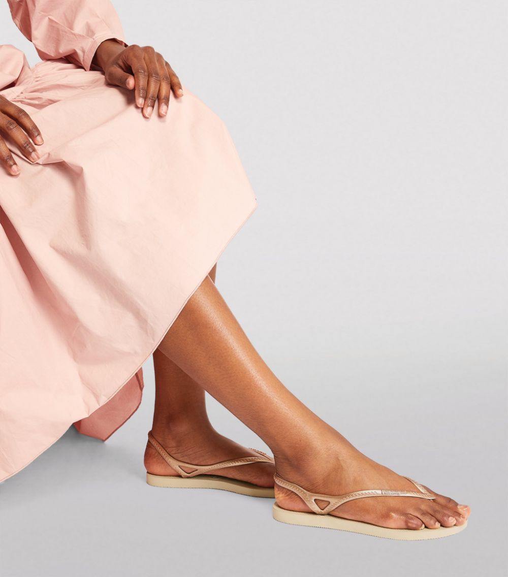 havaianas Luna rose gold dames sandaal