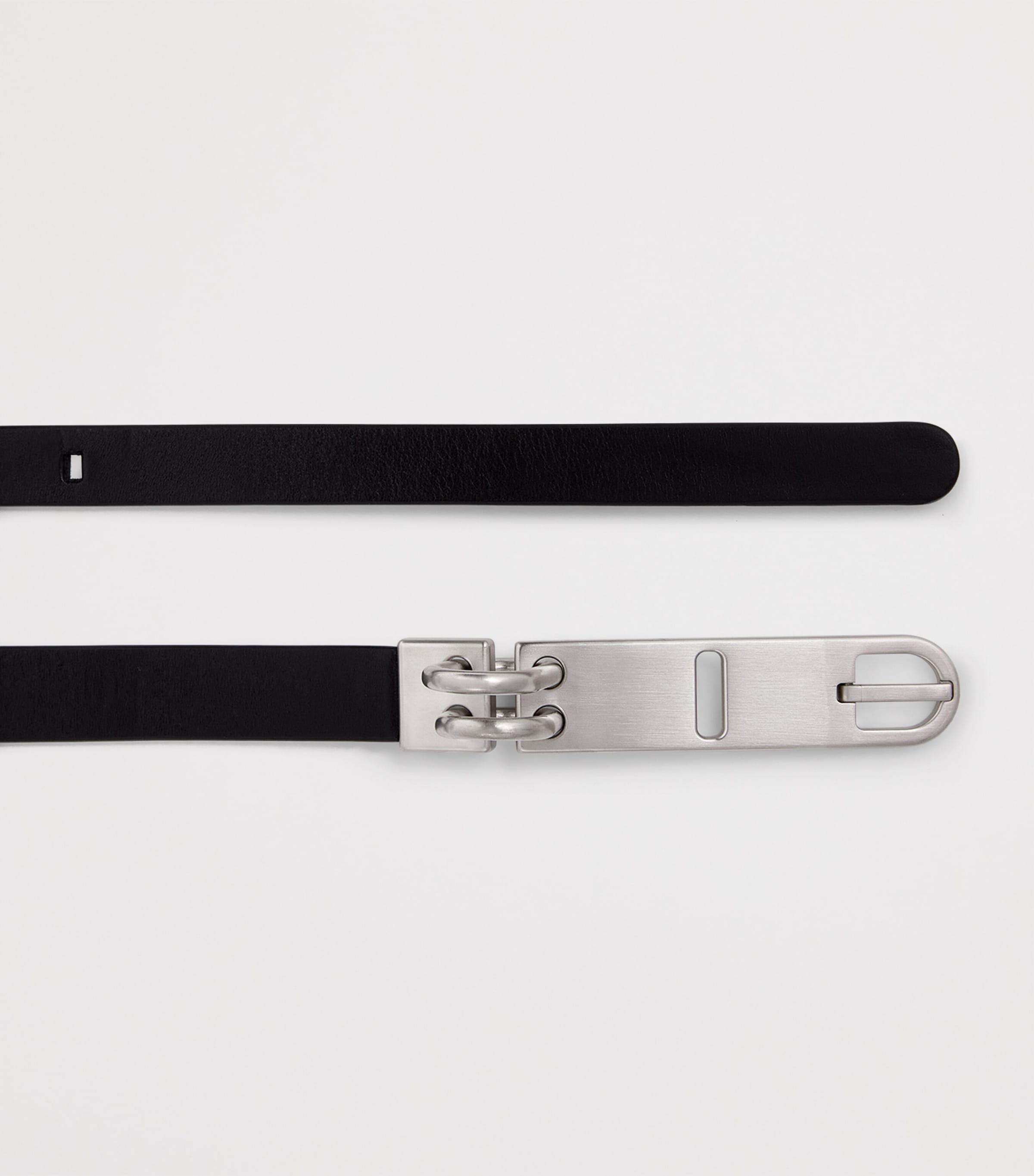 Rick Owens Leather Tongue Belt - Black | Editorialist