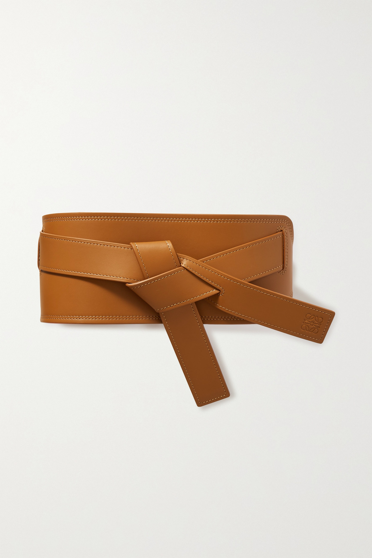 Loewe Gate Knotted Leather Waist Belt In Brown - 50% Off  display picture 1