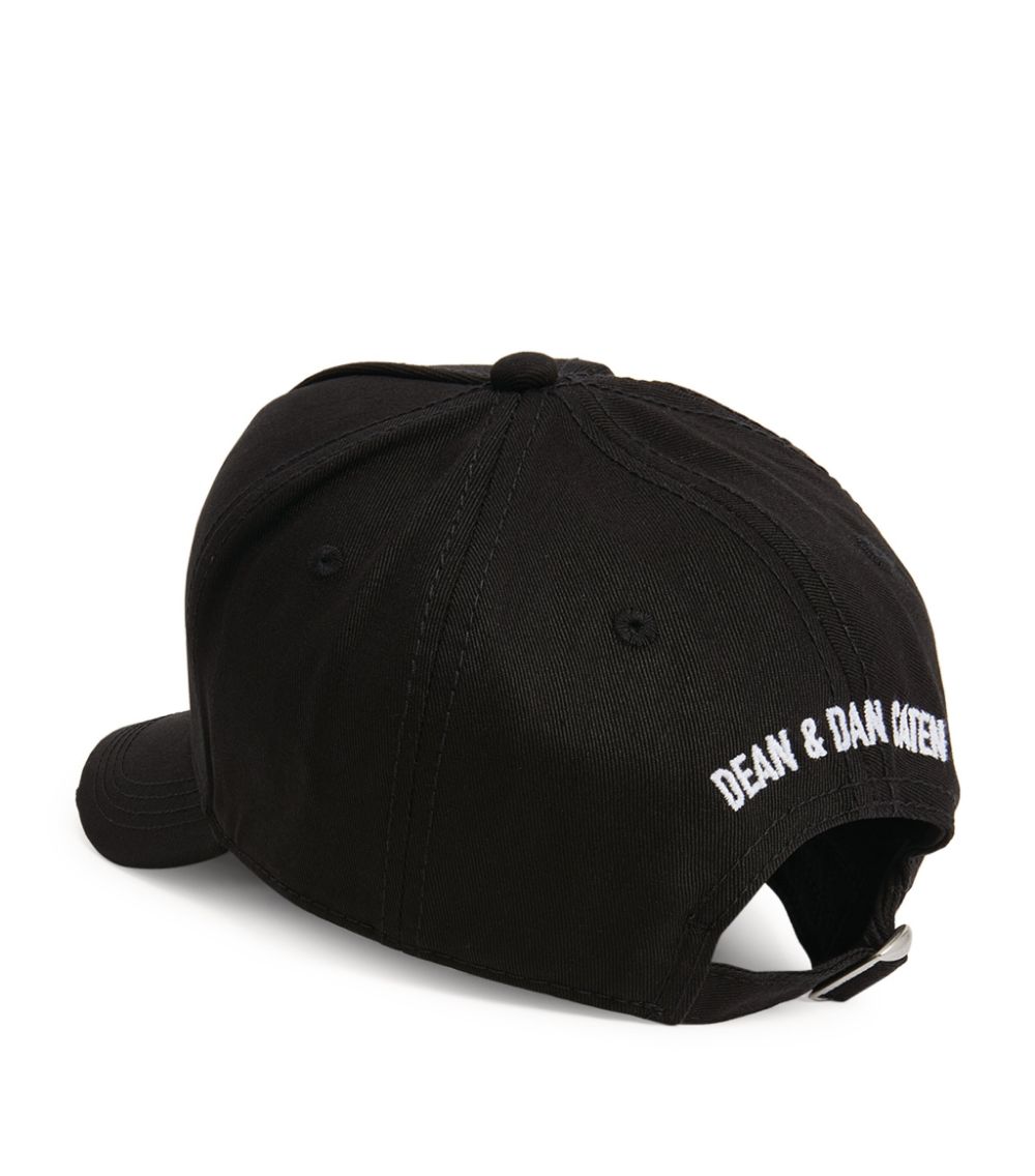 Dsquared2 Icon Tape Baseball Cap In Black - 30% Off | Editorialist