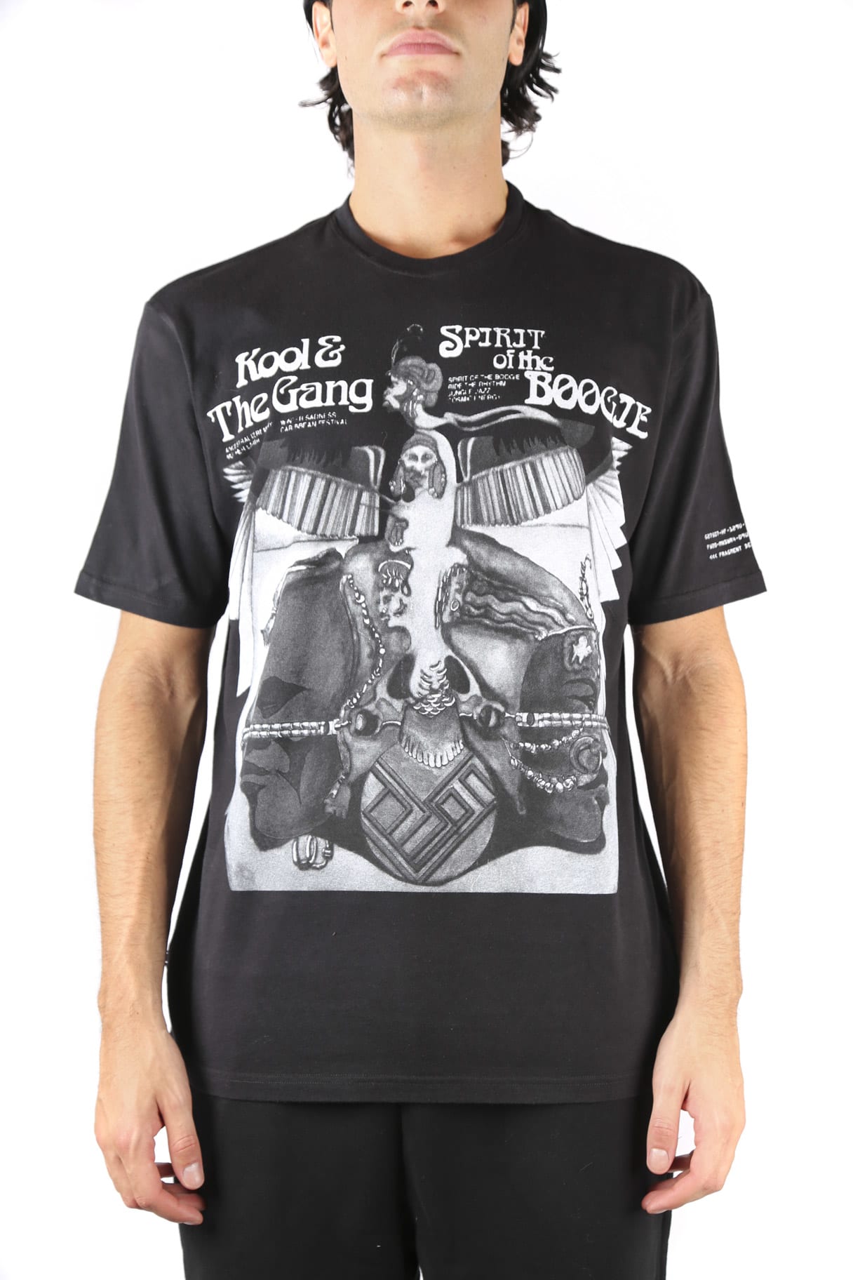 Moncler Kool And The Gang Cotton T-Shirt - Black | Editorialist