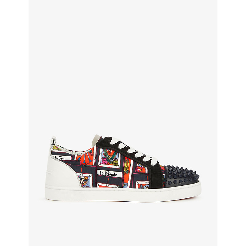 Christian Louboutin Louis Junior Spikes Orlato Flat Clf Toil