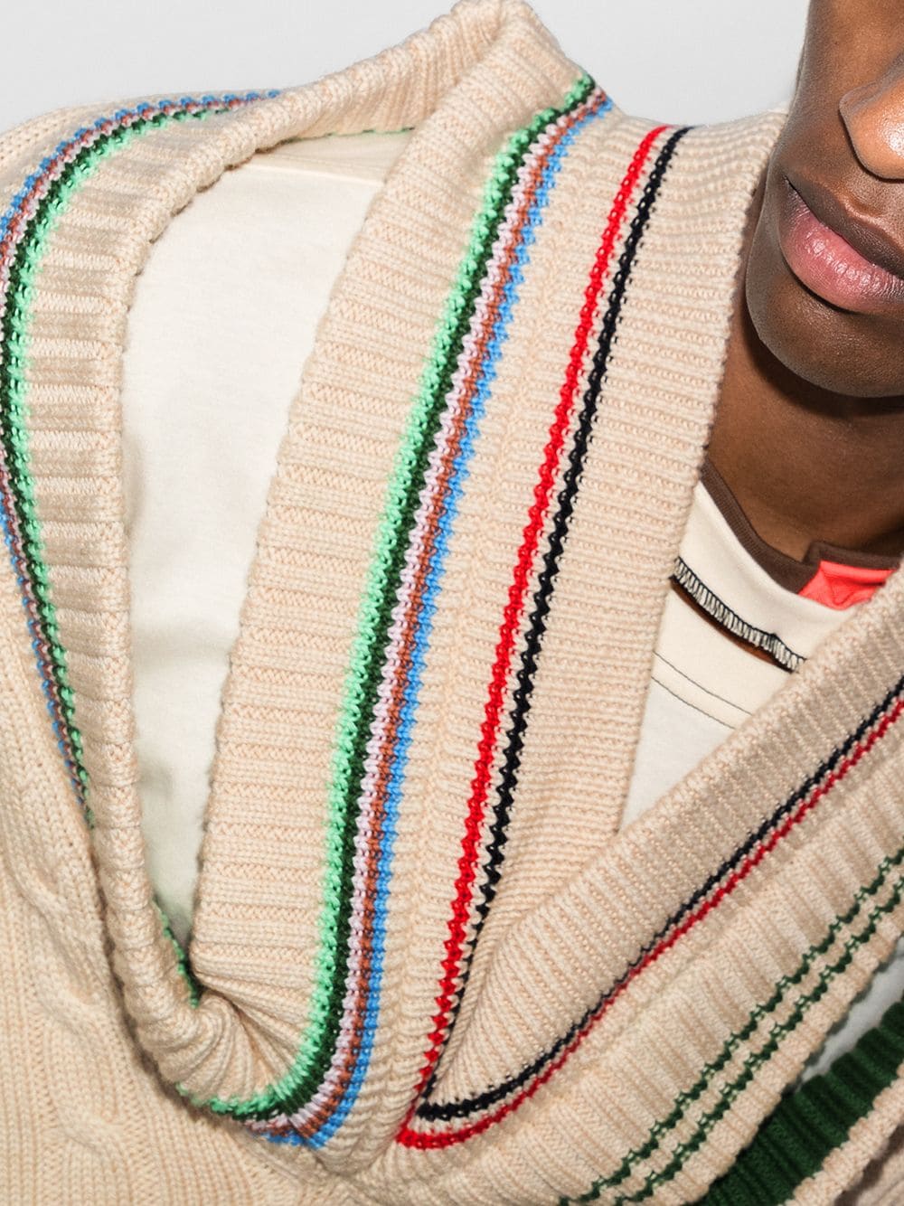 Y/Project Triple-Collar Cricket Vest - Neutrals | Editorialist