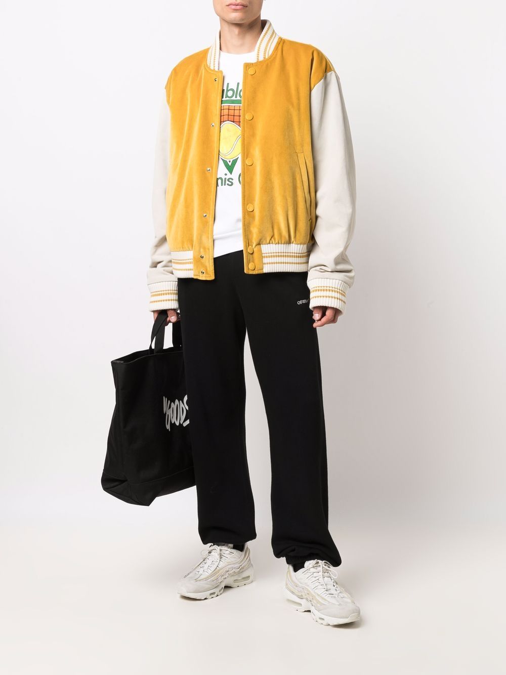424 424 Two-Tone Bomber Jacket