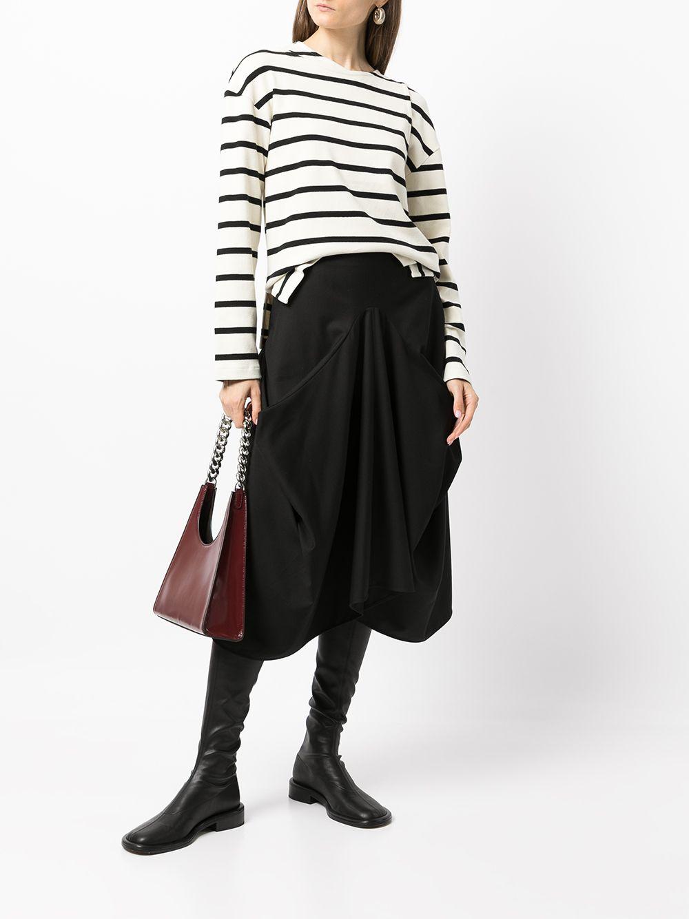 GOEN.J Goen.J Double-Layered Stripe Jersey Top