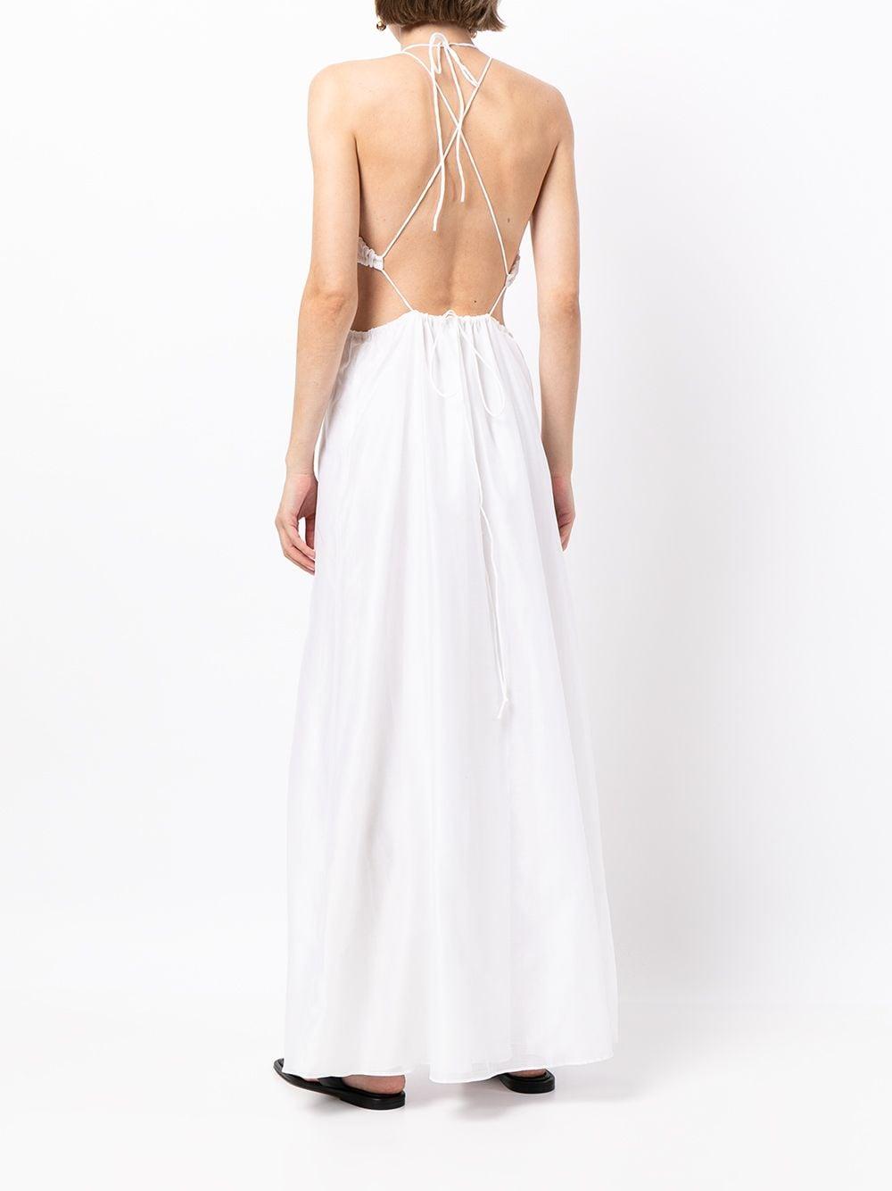open lace back dress SIR The Label | Alena Dress - White