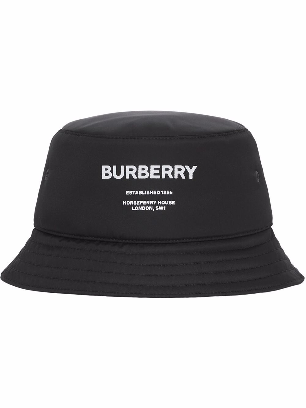 Burberry Horseferry Print Bucket Hat - Black | Editorialist display picture 1