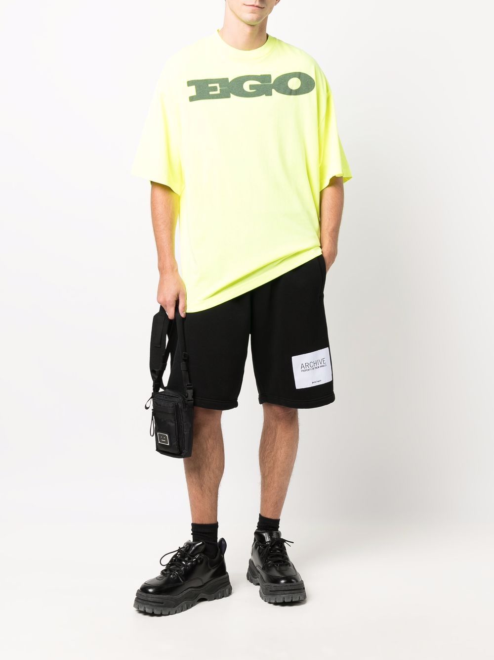 PALM ANGELS ego-print drop-shoulder t-shirt