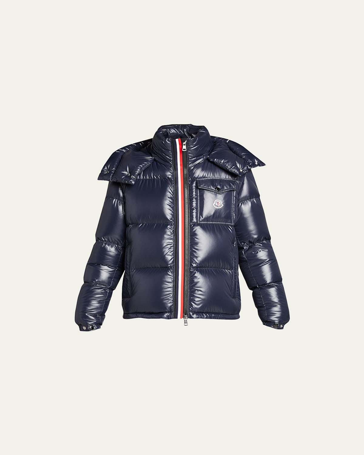 Moncler Montbeliard Shiny Nylon Jacket - Black - 30% Off 