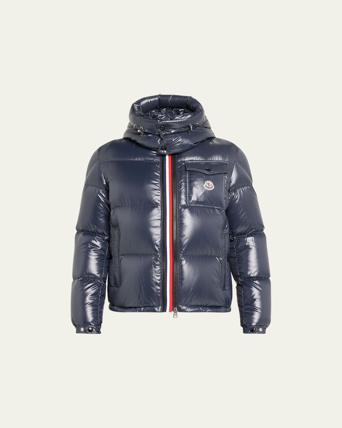 Moncler Montbeliard Shiny Nylon Jacket - Black - 30% Off 