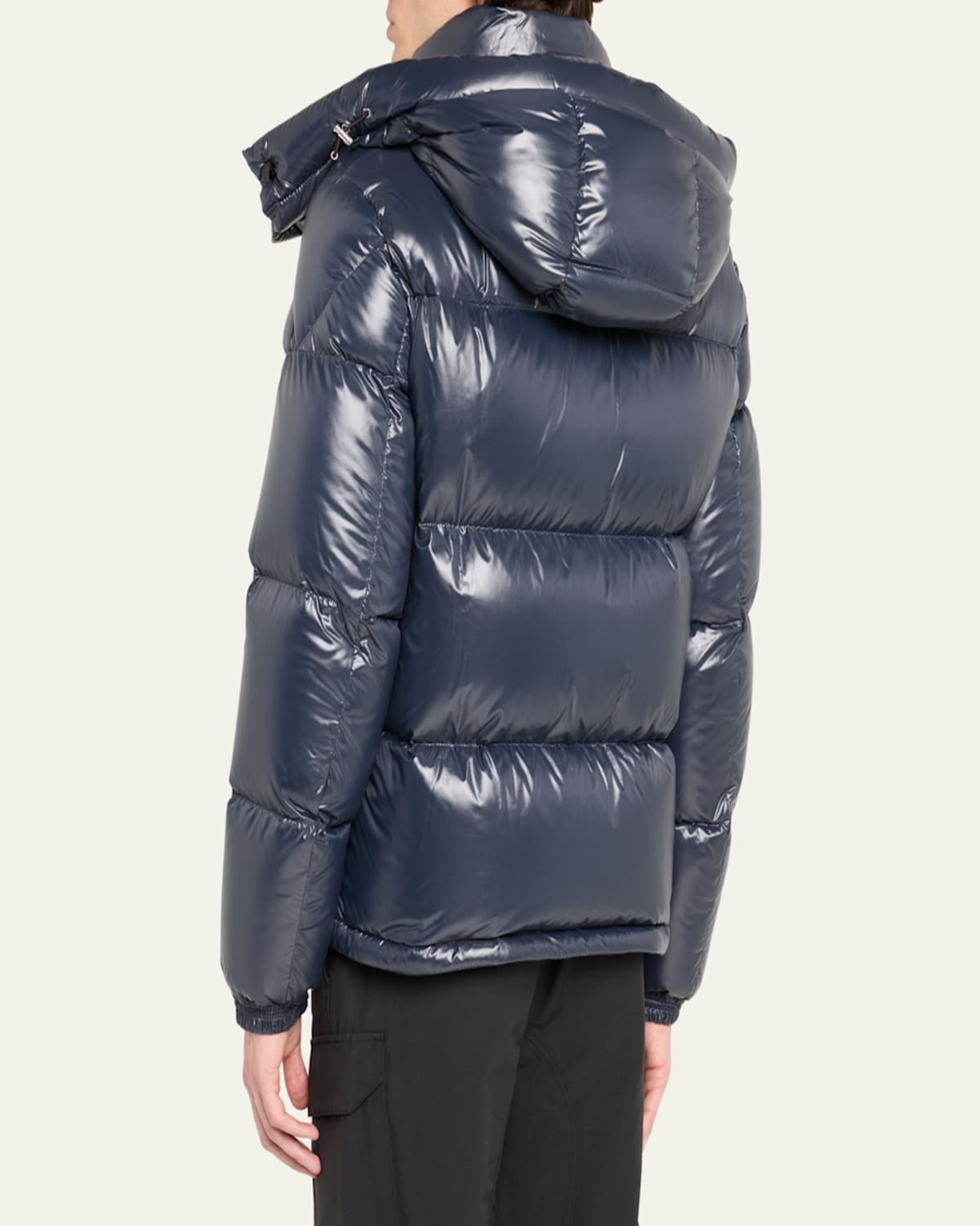 Moncler Montbeliard Shiny Nylon Jacket - Black | Editorialist