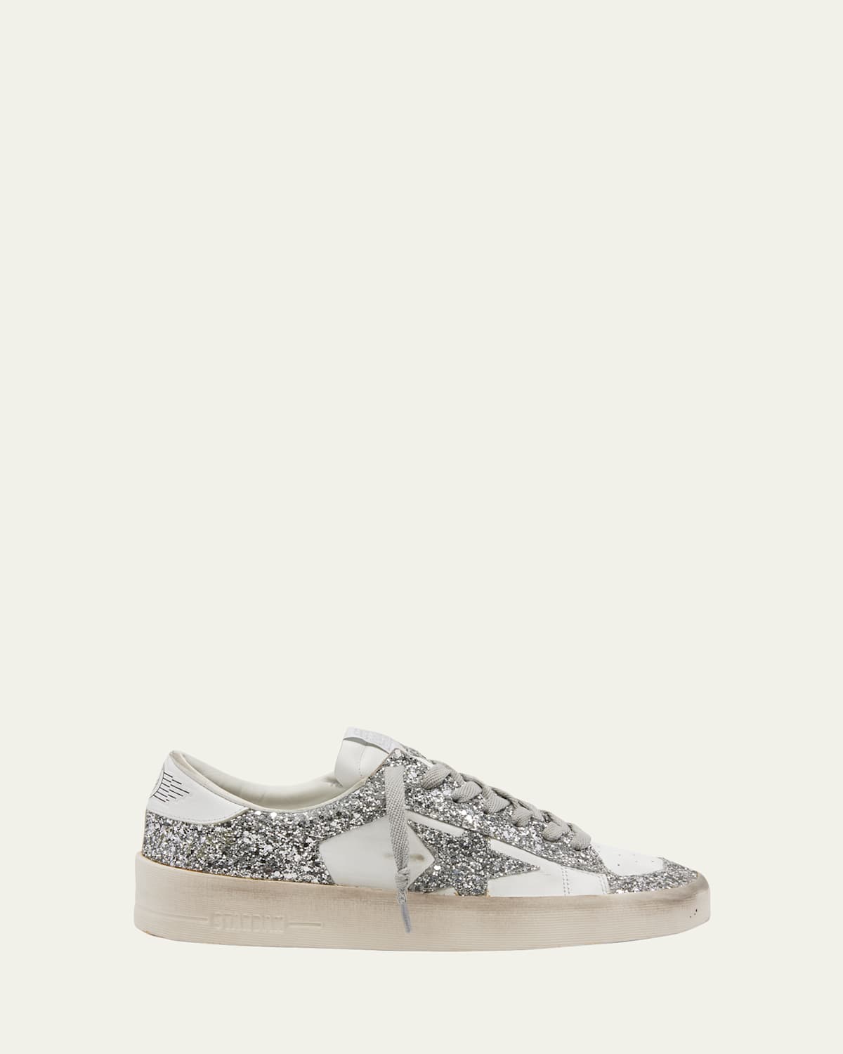 Golden Goose Stardan Low-Top Sneakers - White/Silver