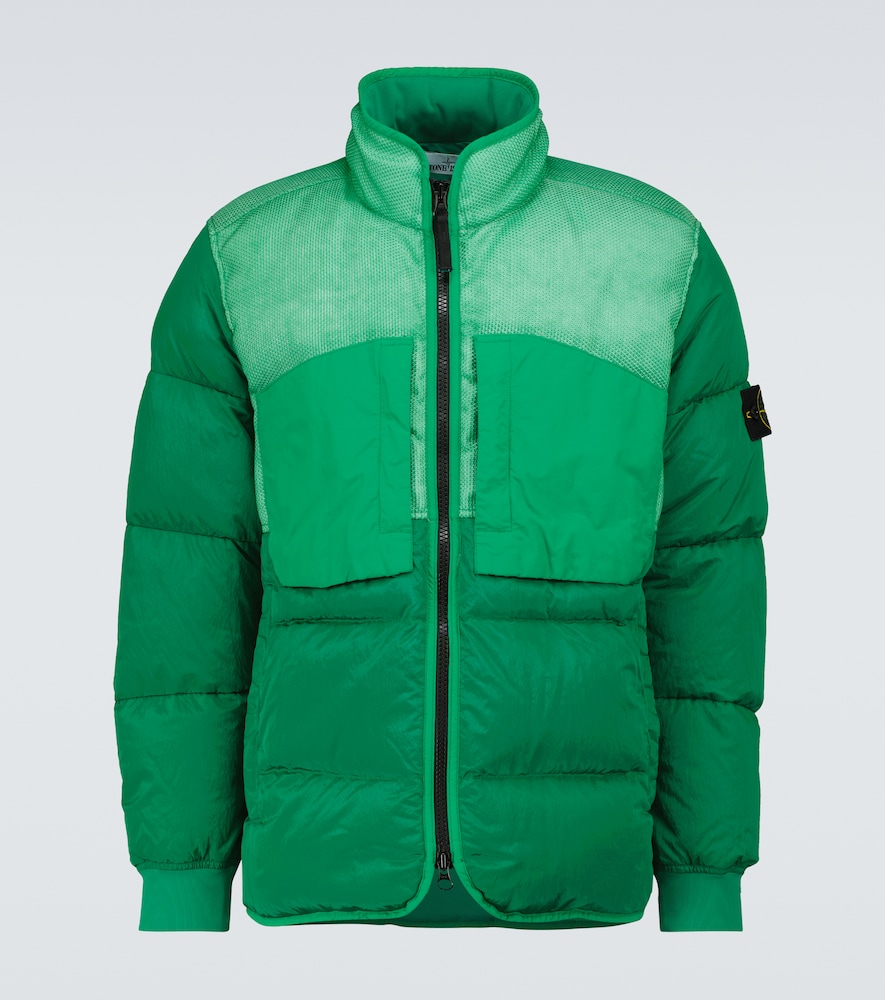 Stone Island Modified Panama 6/3 Ht Nylon Down-Tc Jacket - Green