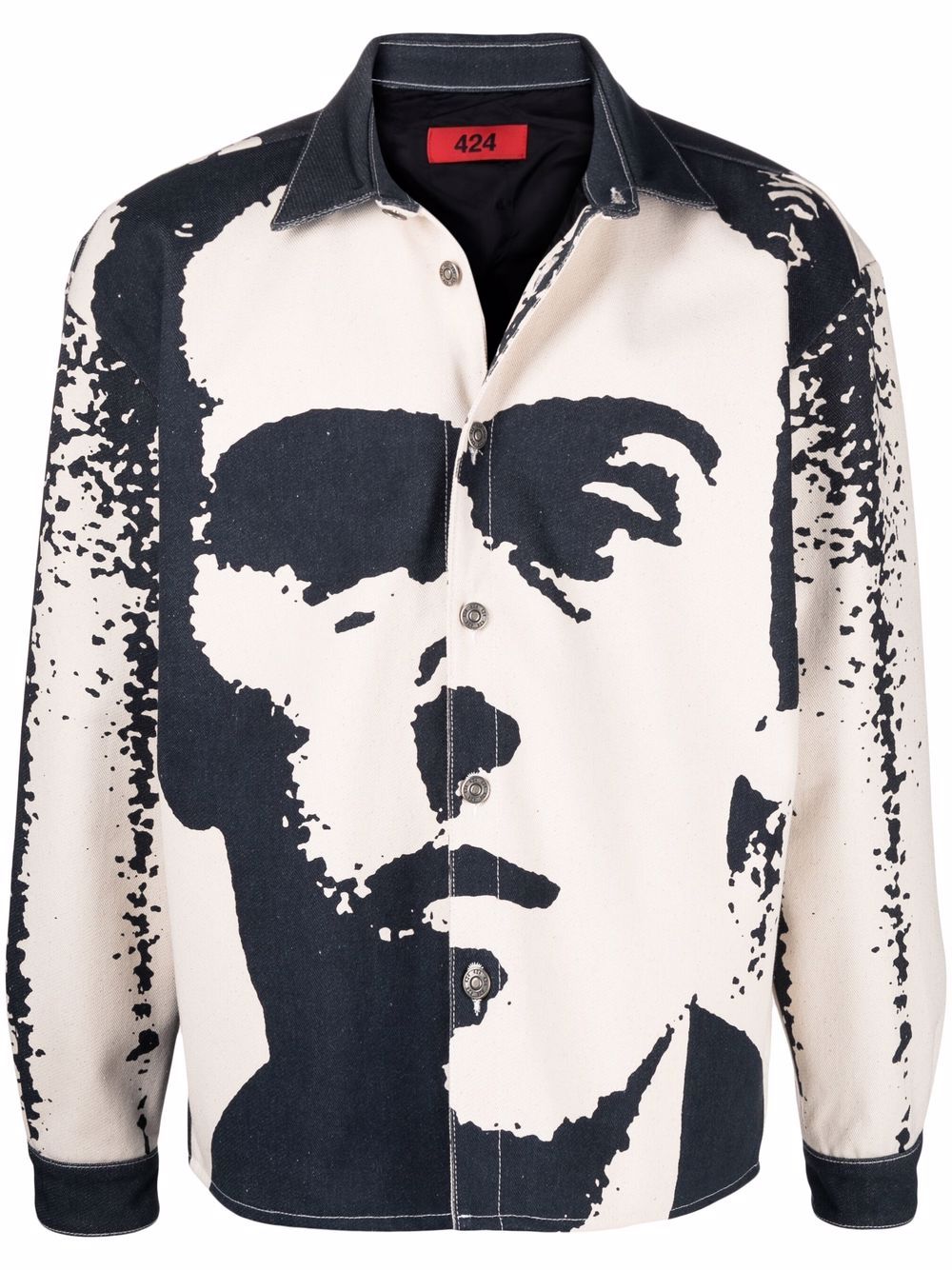 424 424 Graphic-Print Jacket