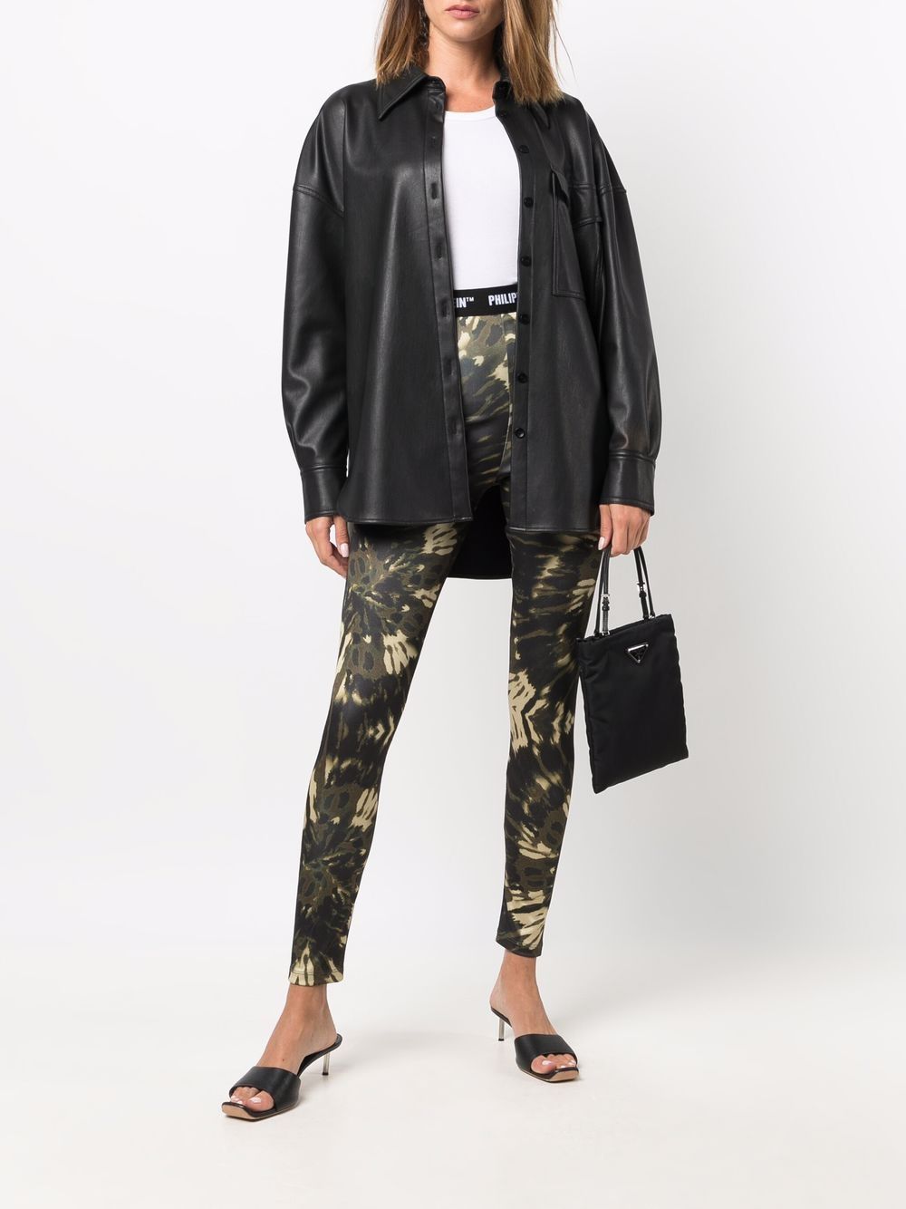 PHILIPP PLEIN tie-dye print leggings