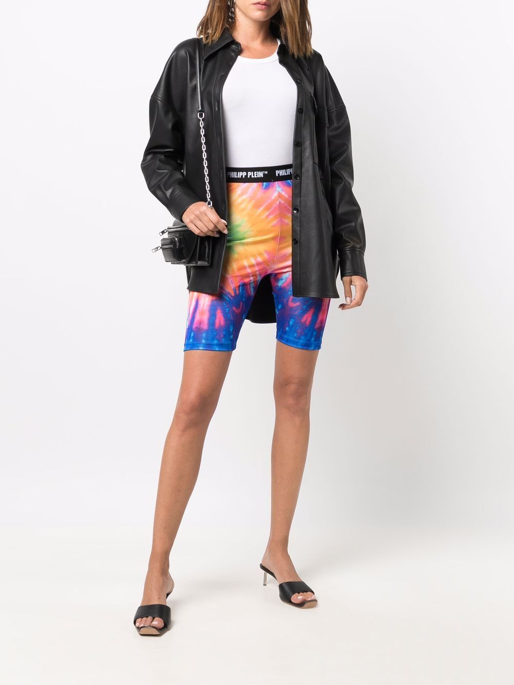 PHILIPP PLEIN Philipp Plein Tie-Dye Cycling Shorts
