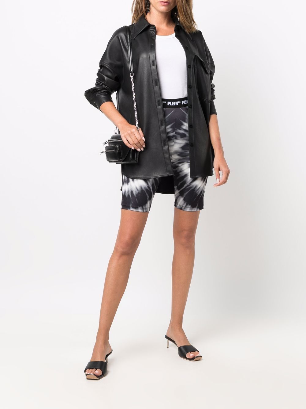 PHILIPP PLEIN Tie-Dye Cycling Shorts