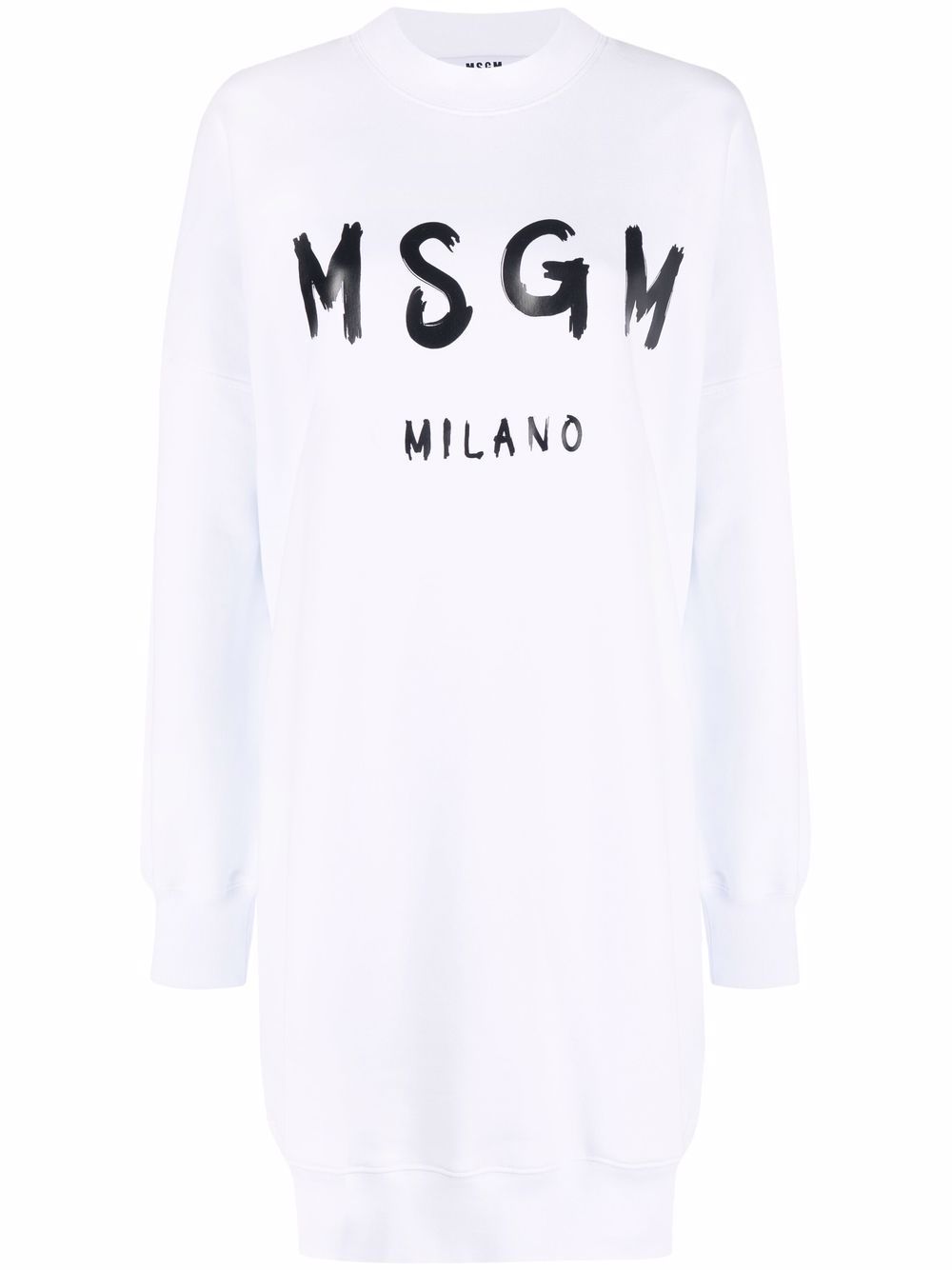 MSGM MSGM Logo-Print Jersey Dress