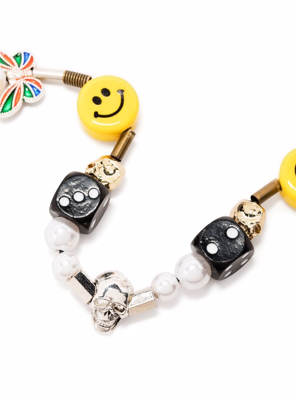 Salute Evae Smiley Pearl Necklace In Black - 20% Off | Editorialist