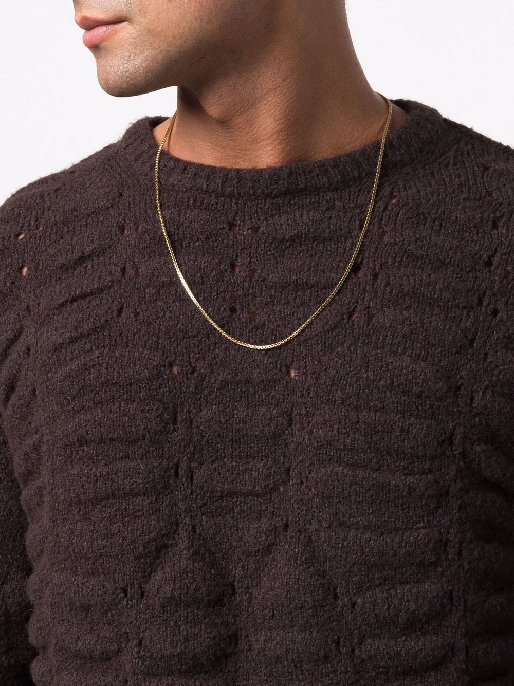 Tom Wood Square Chain Necklace - Gold | Editorialist