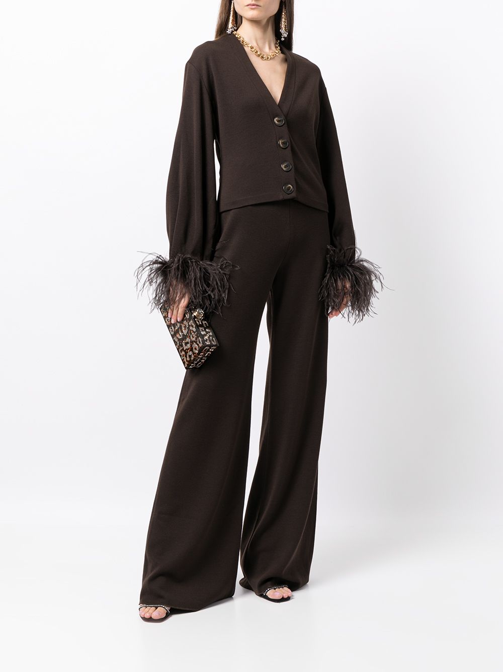 16ARLINGTON Mandrake Wide-Leg Wool Trousers