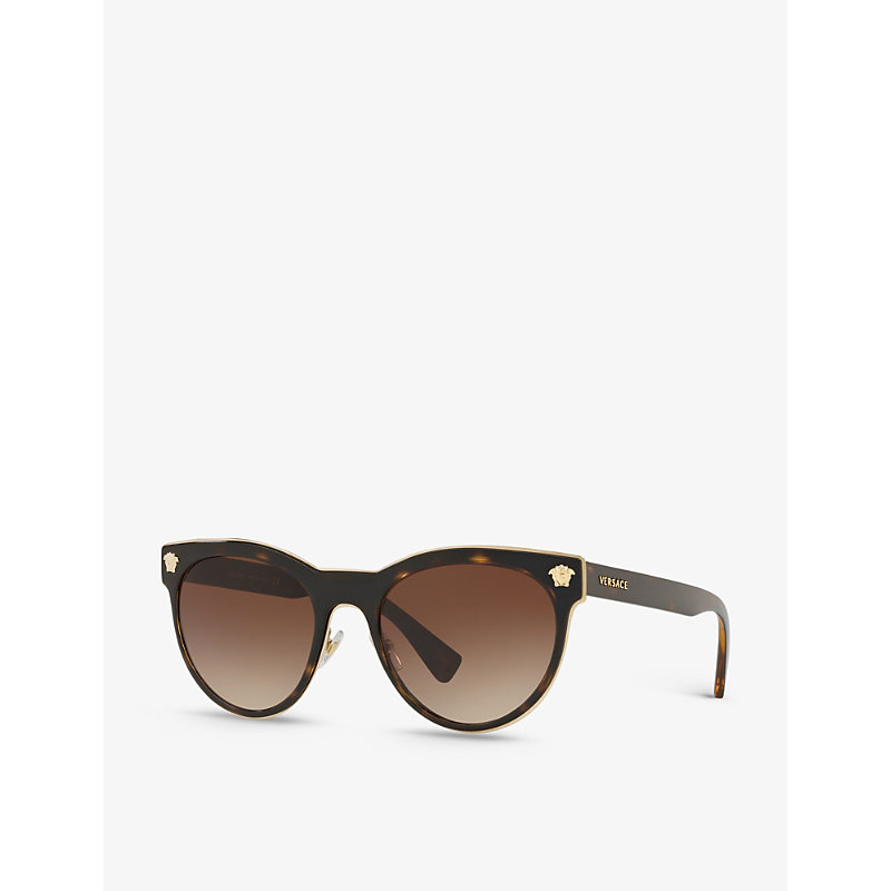 Versace Ve2198 Sunglasses - Brown Gradient Dark Brown - 18  display picture 2