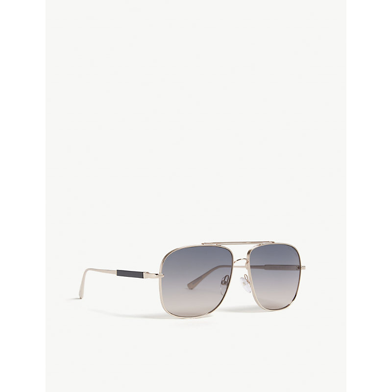 Tom Ford Bradford 63mm Oversize Pilot Sunglasses - Shiny 