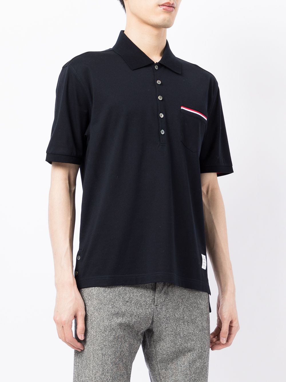 THOM BROWNE RWB Stripe Polo Shirt