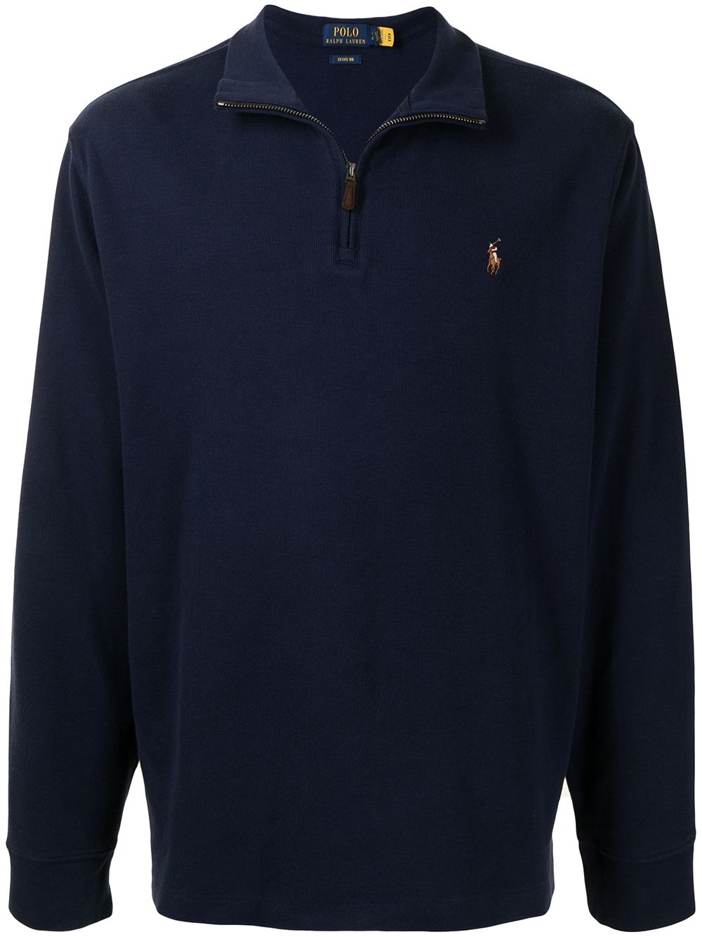 Polo Ralph Lauren High Neck Zip Sweatshirt - Blue | Editorialist