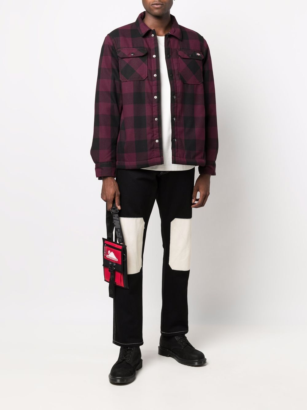 DICKIES sacramento check-pattern sherpa-lined jacket