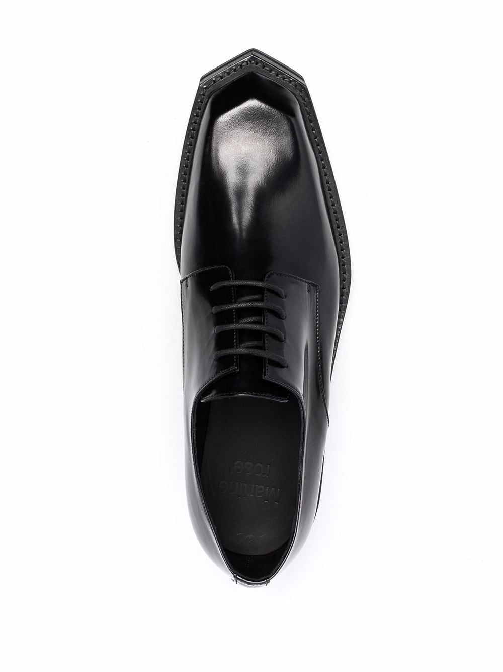 靴 Martine RoseDerby Shoes, Size 40, Martine Rose Angled-Toe Derby Shoes In Black - 62% Off | Editorialist