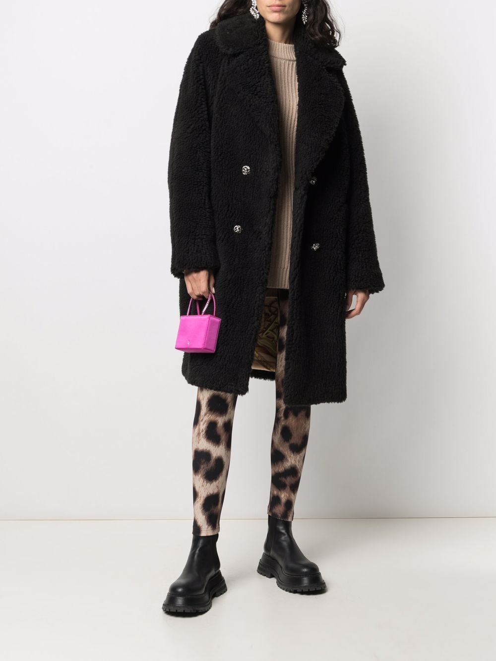 PHILIPP PLEIN Philipp Plein Double-Breasted Long Coat