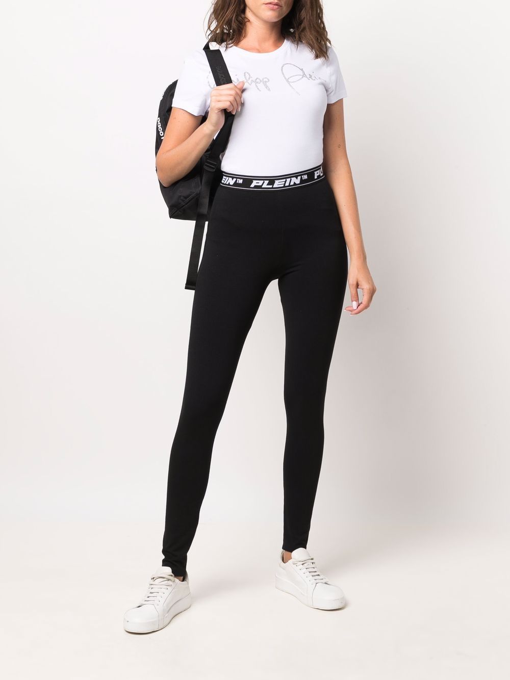 PHILIPP PLEIN PHILIPP PLEIN Logo-Waistband Leggings