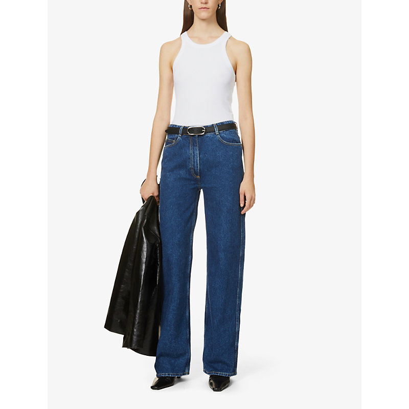 TOTÊME Ribbed Cotton-Blend Tank Top